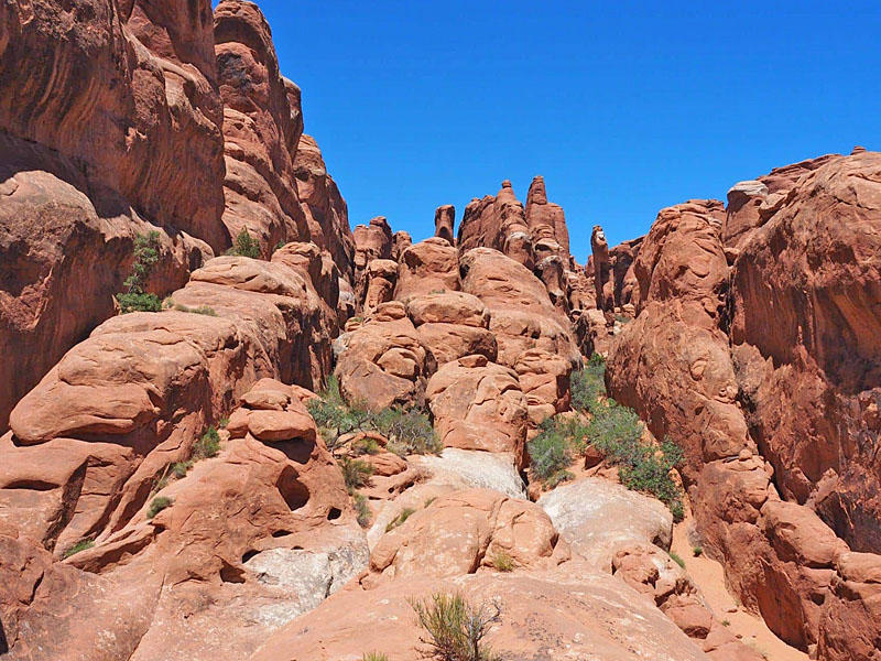 Fiery Furnace Arches Map